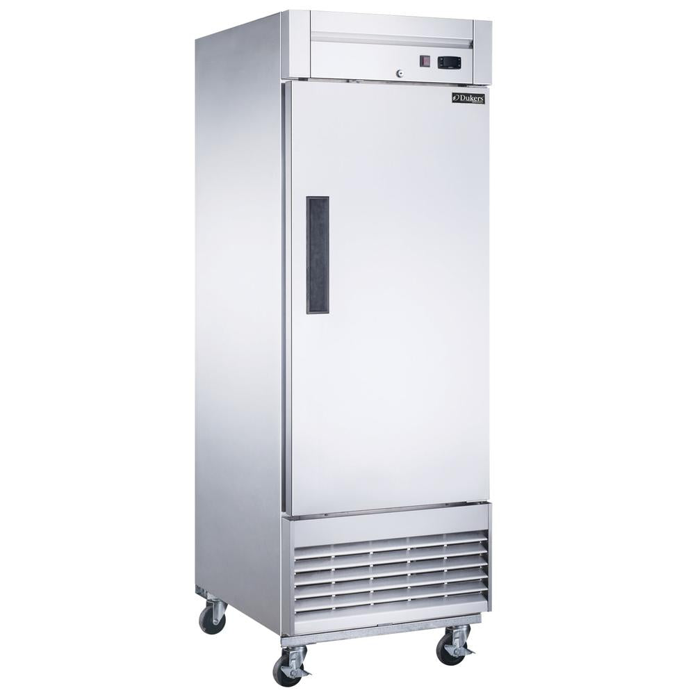 D28F Single Door Commercial Freezer in Stainless Steel