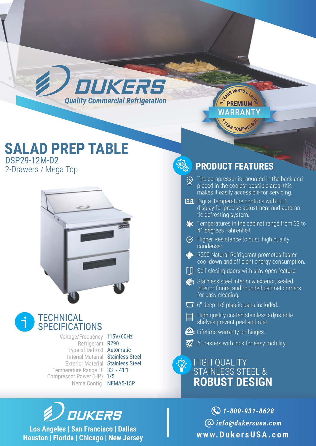 Food Prep Tables